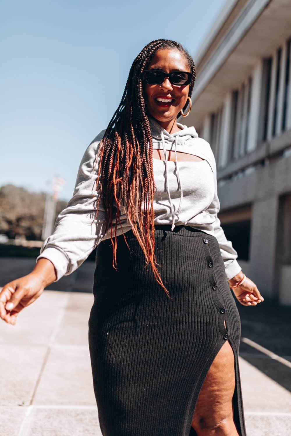 Fall Fashion Must-Haves: Knit Skirts and Cutout Tops - Jen Jean-Pierre