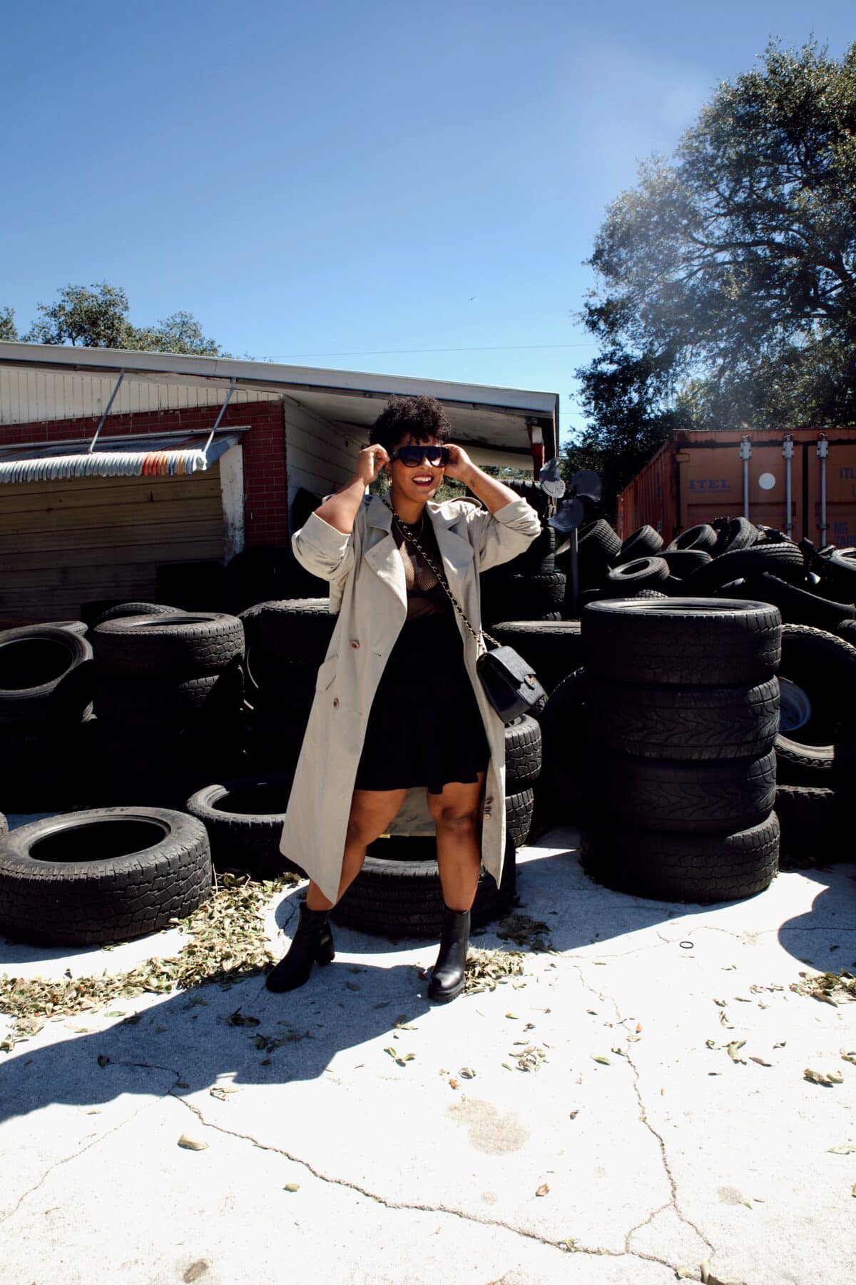 Trench Coats and Fishnets - Jen Jean-Pierre