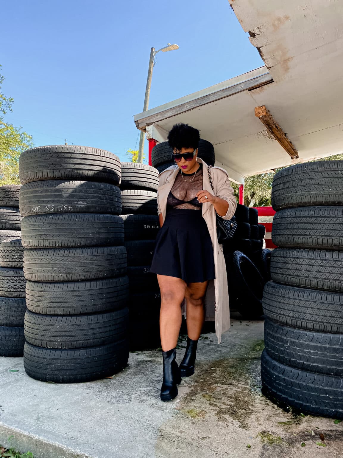 Trench Coats and Fishnets - Jen Jean-Pierre